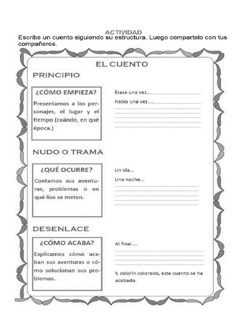 ESTRUCTURA DEL CUENTO | PDF