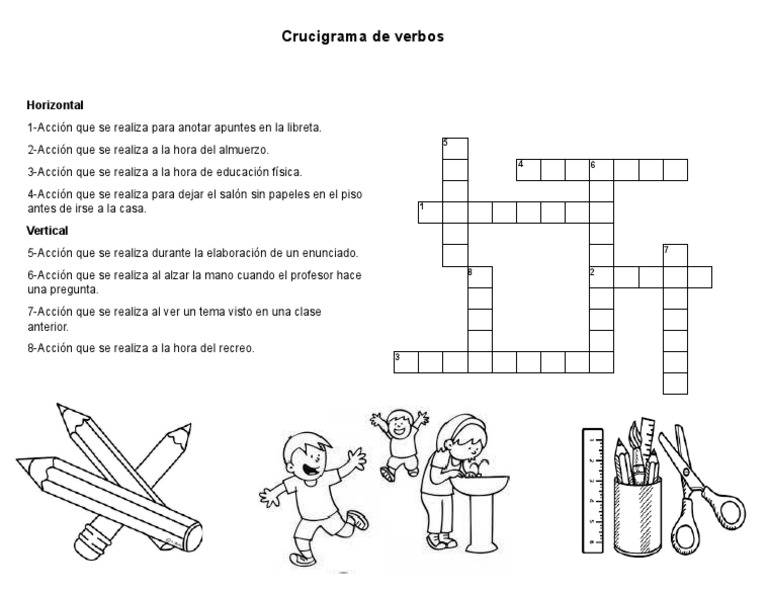 2 Crucigrama de Verbos | PDF