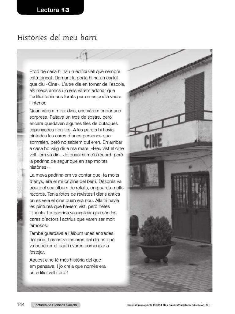 Lectura Català EL CINE | PDF