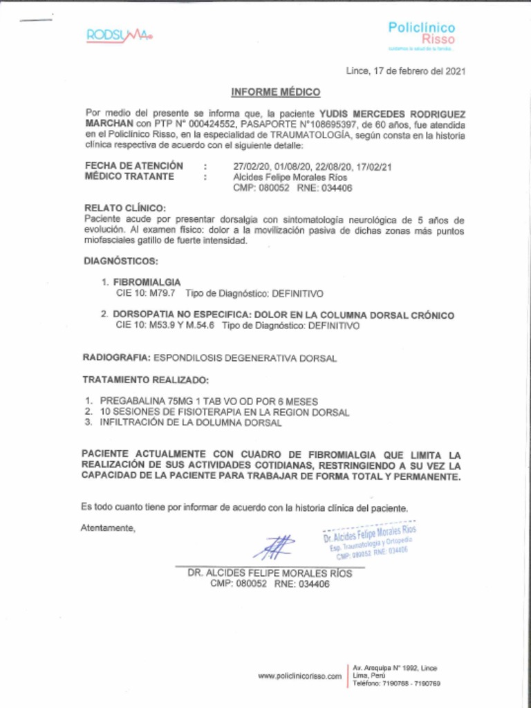 Informe Medico Peru | PDF