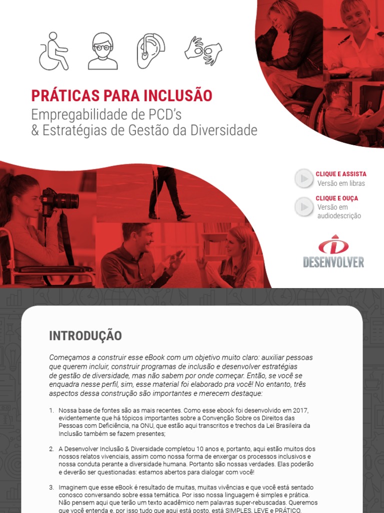 Ebook Prticas para Incluso Empregabilidade de PCDs Estratgias de Gesto de Diversidade | PDF ...