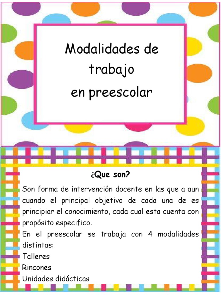 Fichas de Modalidades de Trabajo. Esther | PDF