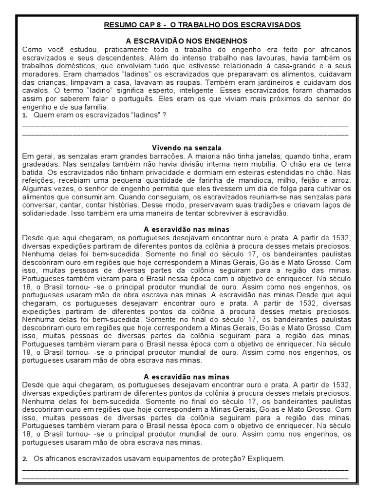 Resumo Cap 8 | PDF