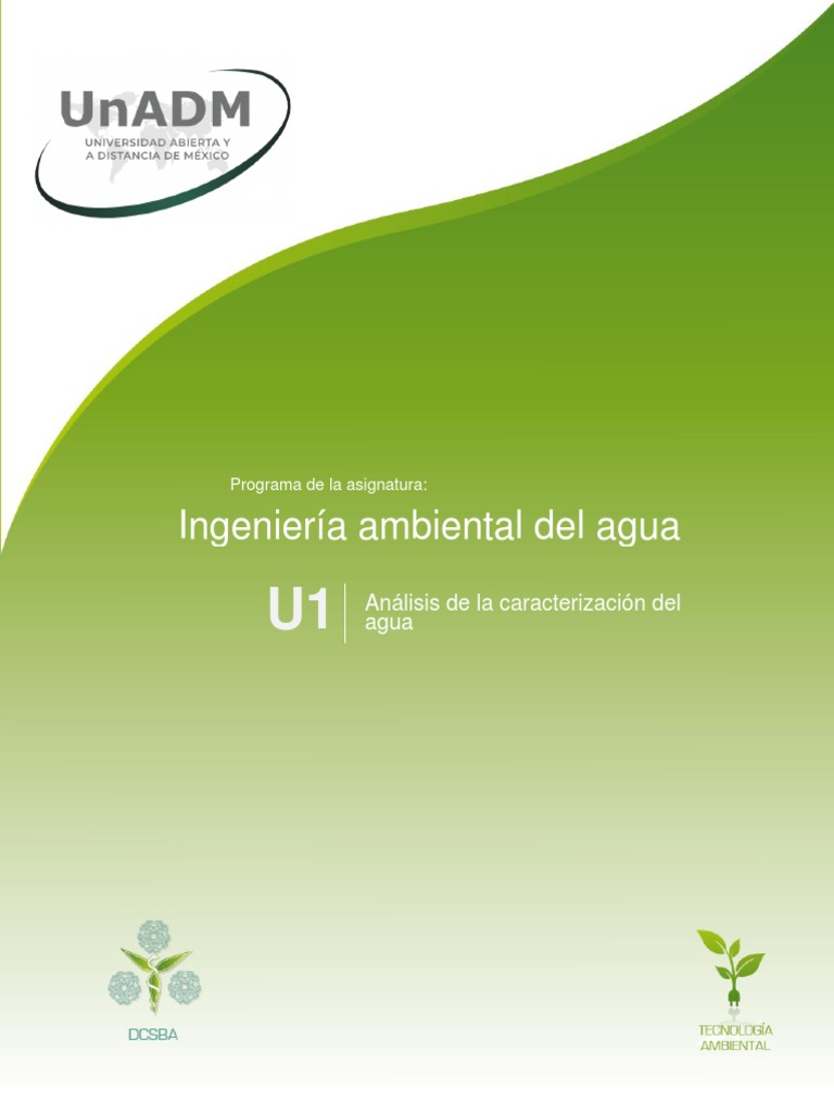 TIAAG U1 Contenido UNADM | PDF | Agua potable | Agua