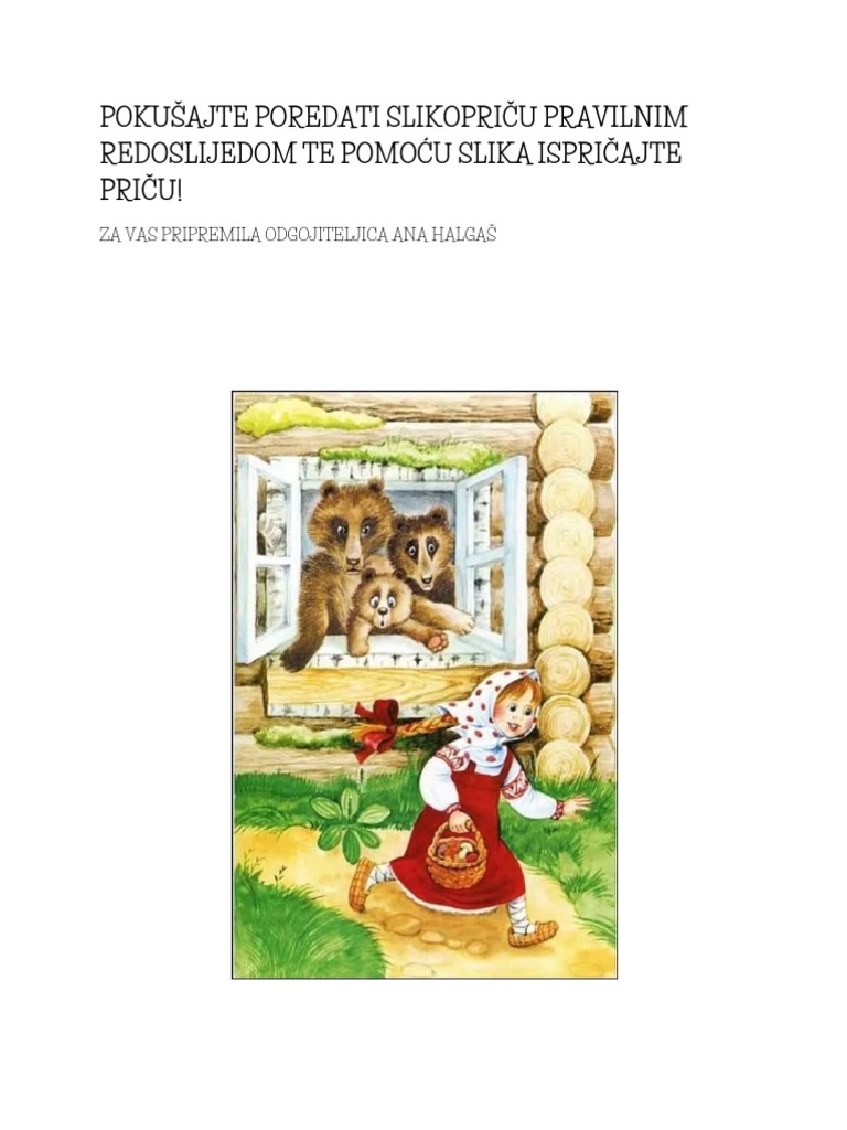 Zlatokosa I Tri Medvjeda | PDF