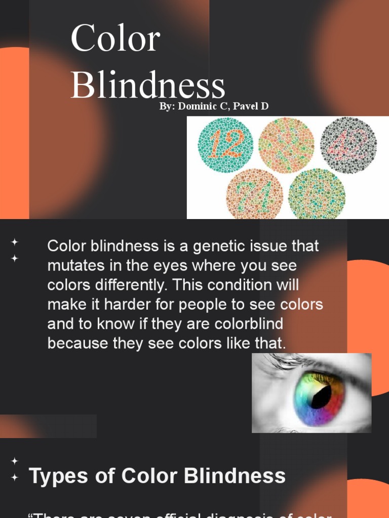 Genetic Factors of Color Blindness | PDF | Light | Genetics