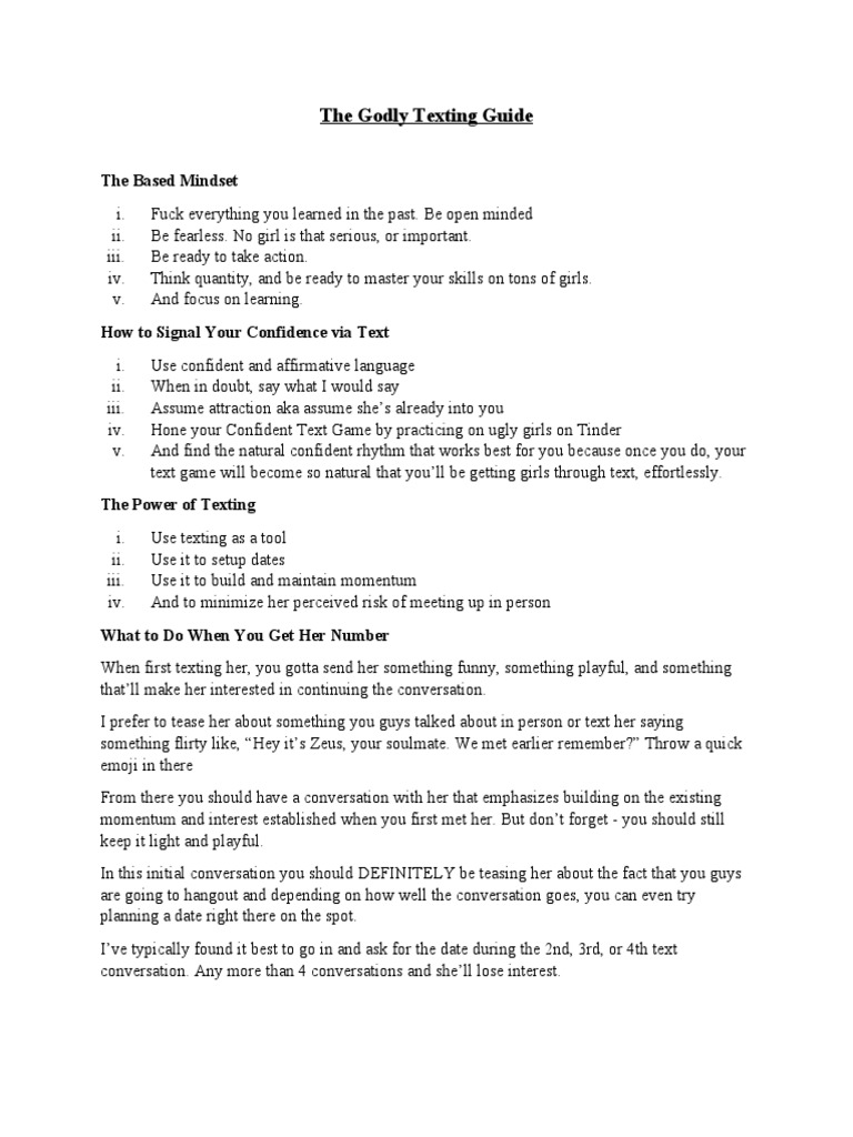 The Godly Texting Guide | PDF | Communication