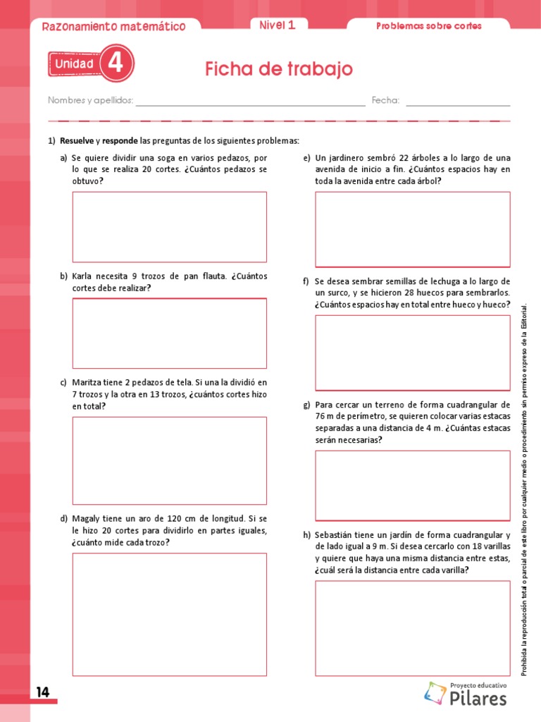 Razonamiento Matemático - 6to Grado - Unidad 4 (Sr) | PDF | Longitud