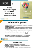 BANFE 3 Bateria Neuropsicologica de Funciones Ejecutivas y Lobulos Frontales | PDF