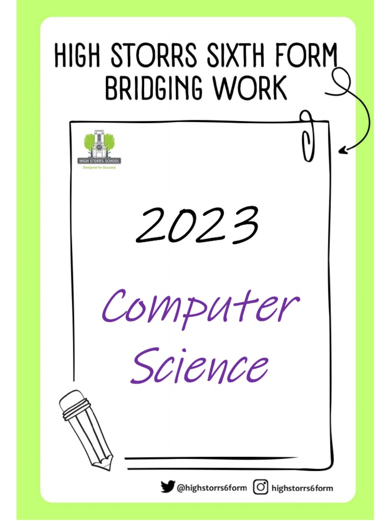 2023 Computer Science Bridging Work | PDF