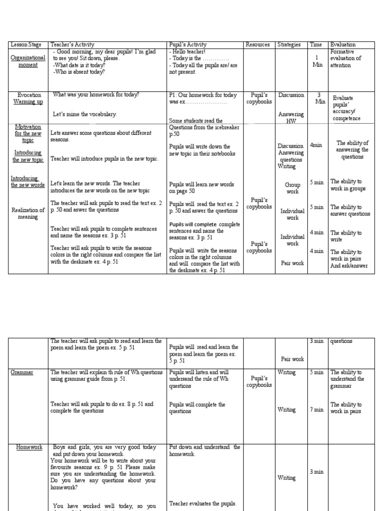 Project Seasons of The Year | PDF | Communication | Education Theory