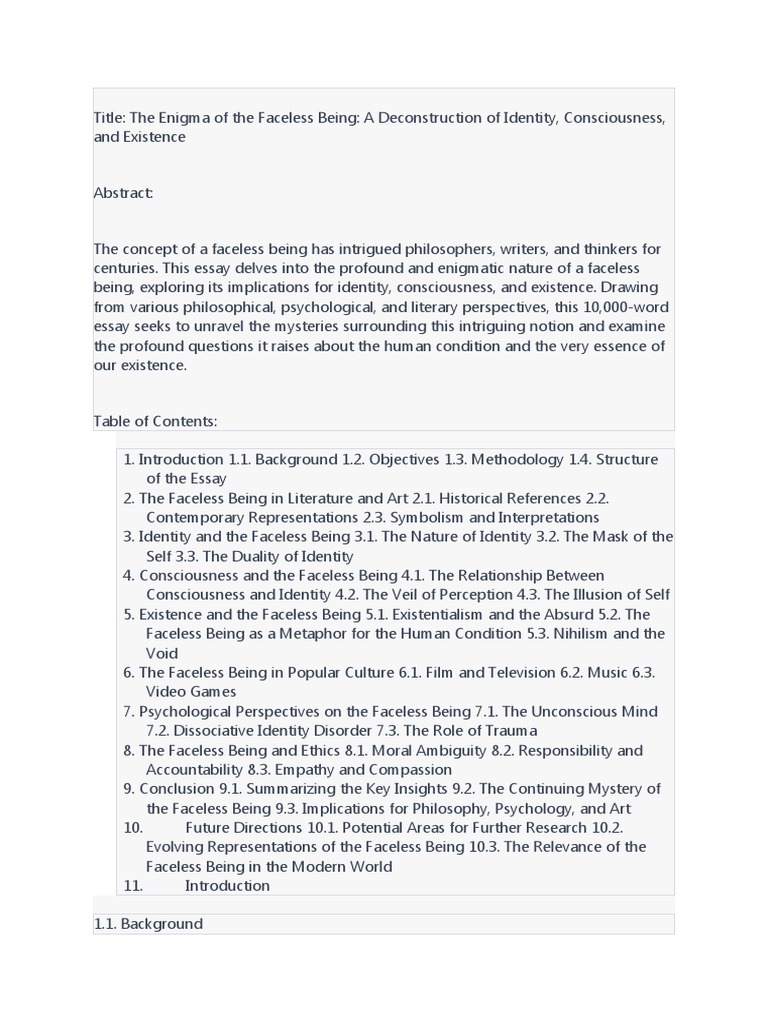 Mr. Face | PDF | Social Science