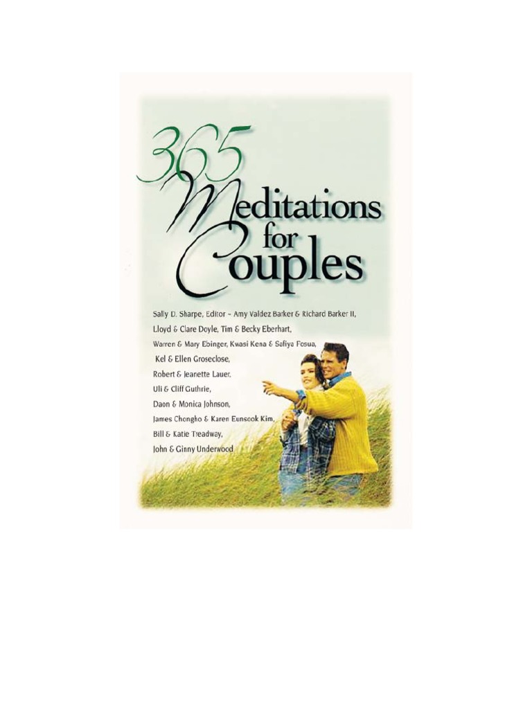 Meditations for Couples | PDF | Love | Prayer