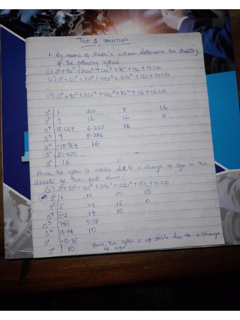 EEC 433 Control Test Questions | PDF