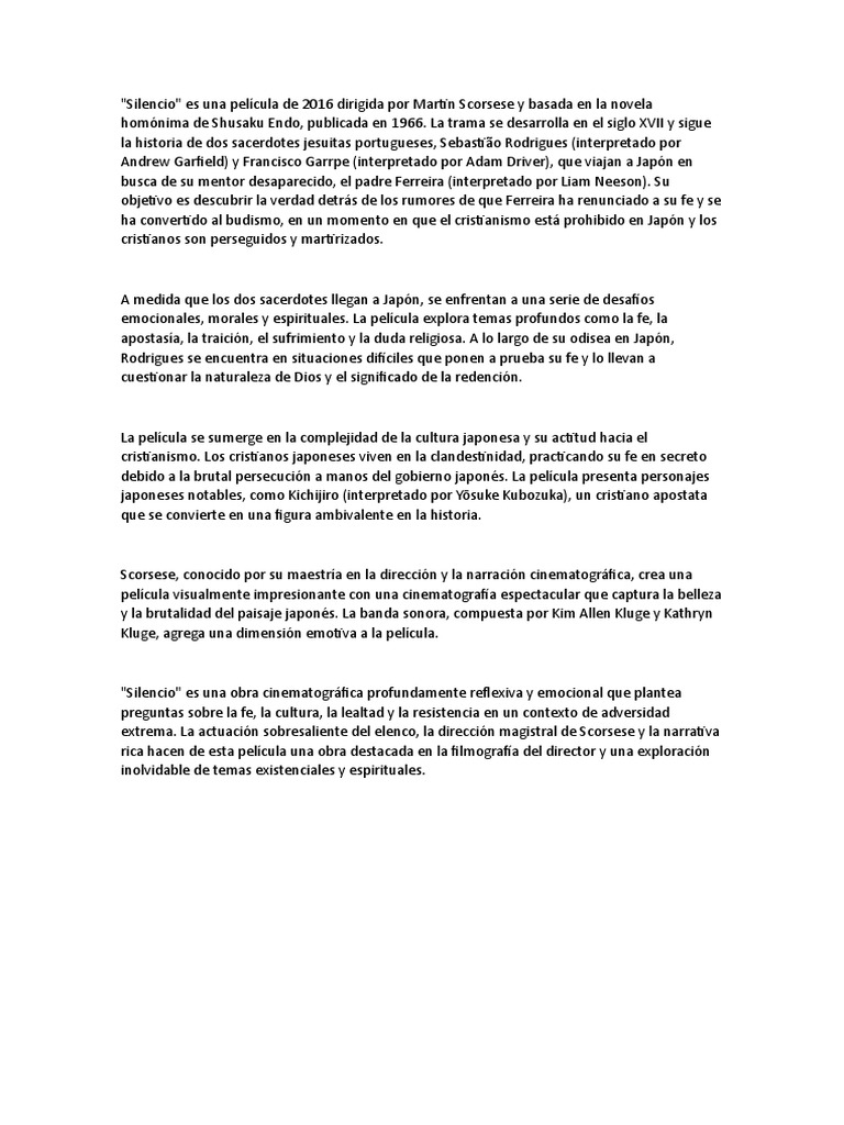 Silencio Pdf
