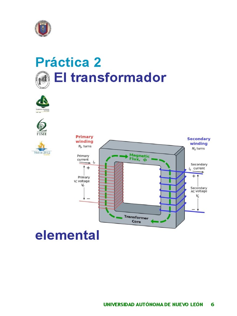 Práctica 2: El Transformador | PDF | Inductor | Transformador