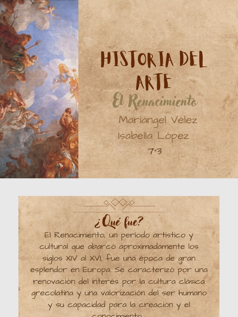 Renacimiento: Arte y Contexto Cultural | PDF | Renacimiento ...