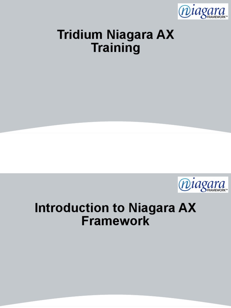 Niagara Training | PDF