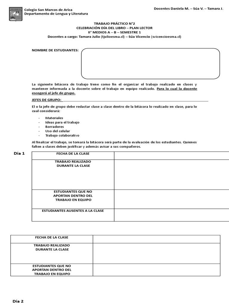Bitácora Trabajo Stand | PDF