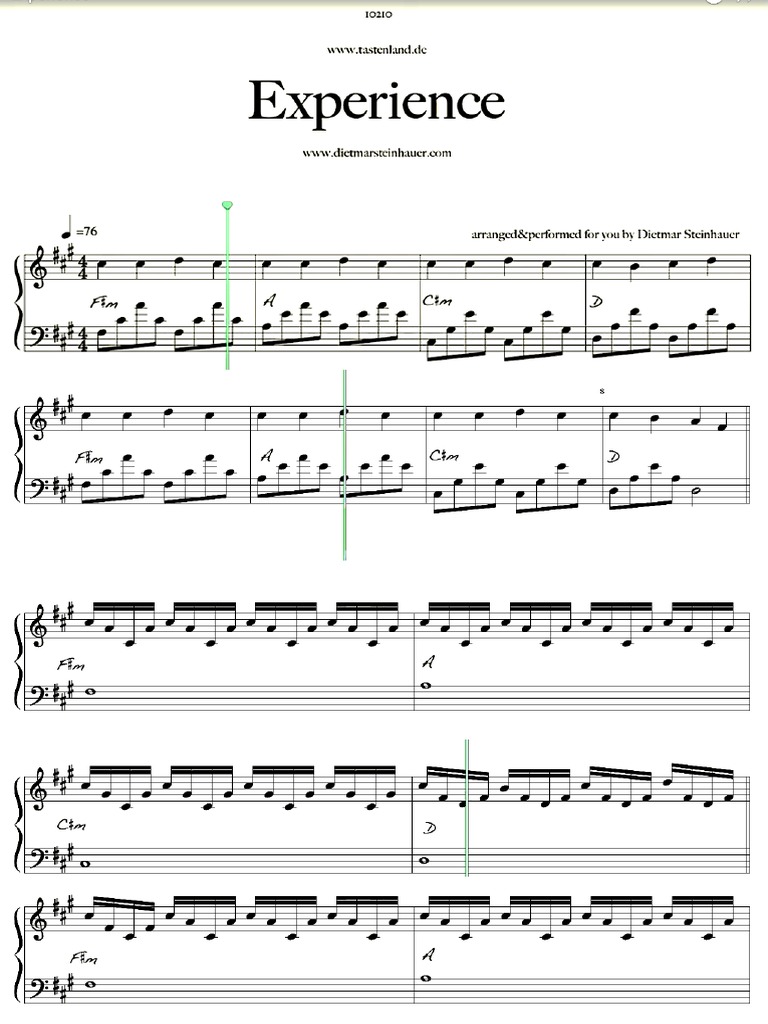 EXPERIENCE - Ludovico Einaudi | PDF