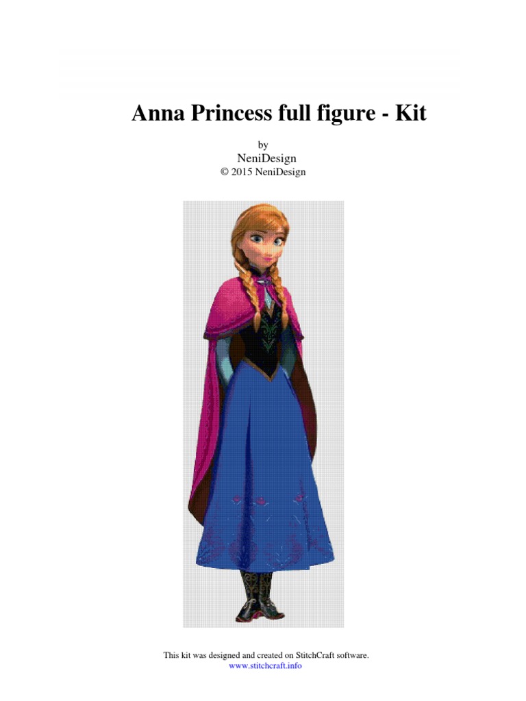 Anna Princess Full Figure - Kit | PDF | Surgical Suture | Yarn