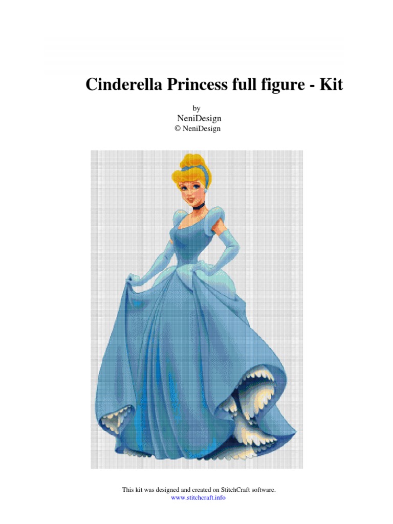 Cinderella Cross Stitch Kit Guide | PDF | Surgical Suture | Yarn