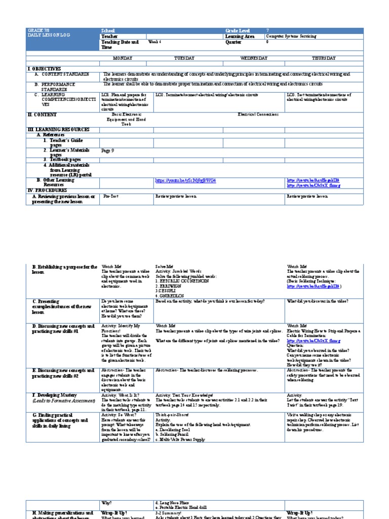 DLL CSS EXPLORATORYWeek 6 | PDF | Learning | Soldering