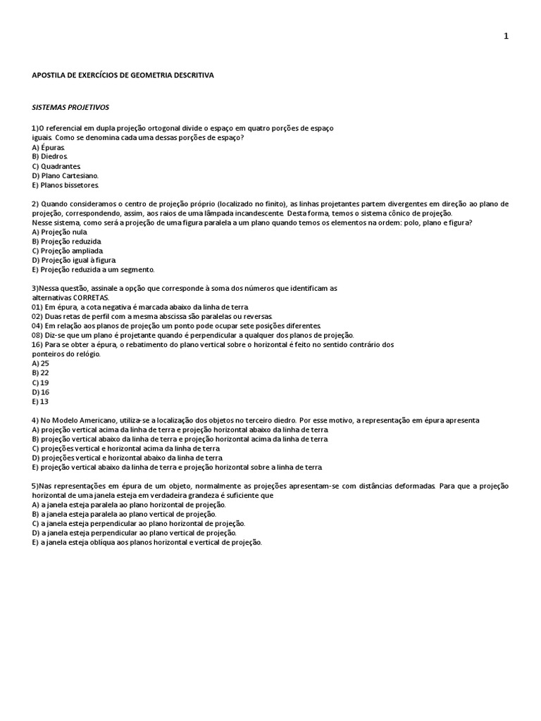 Exercícios GD (2016-2) | PDF