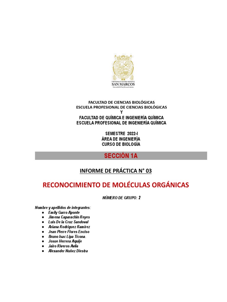 Informe SEM. 3 | PDF | Proteínas | Carbohidratos
