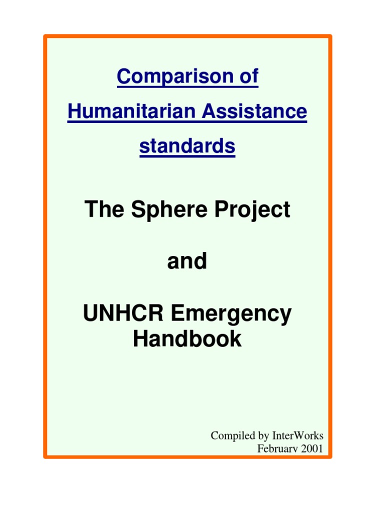 Unhcr and Sphere Standards Compared | PDF | Measles | Latrine