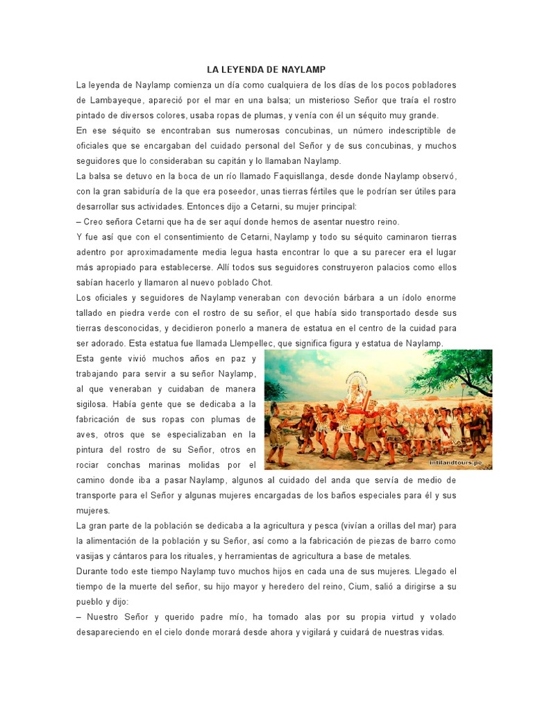 La Leyenda de Naylamp - SA #02 | PDF