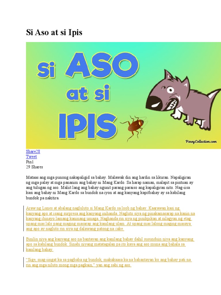 Si Aso at Si Ipis | PDF