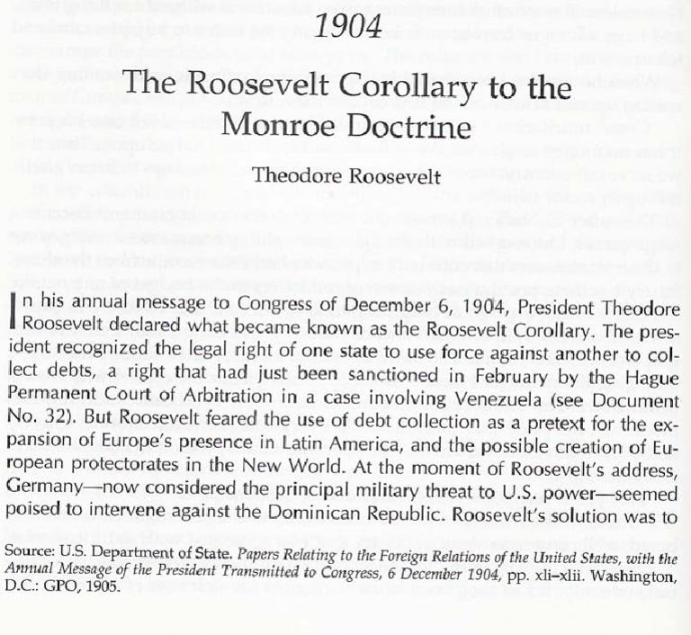 Doc3-Corolario Roosevelt | PDF