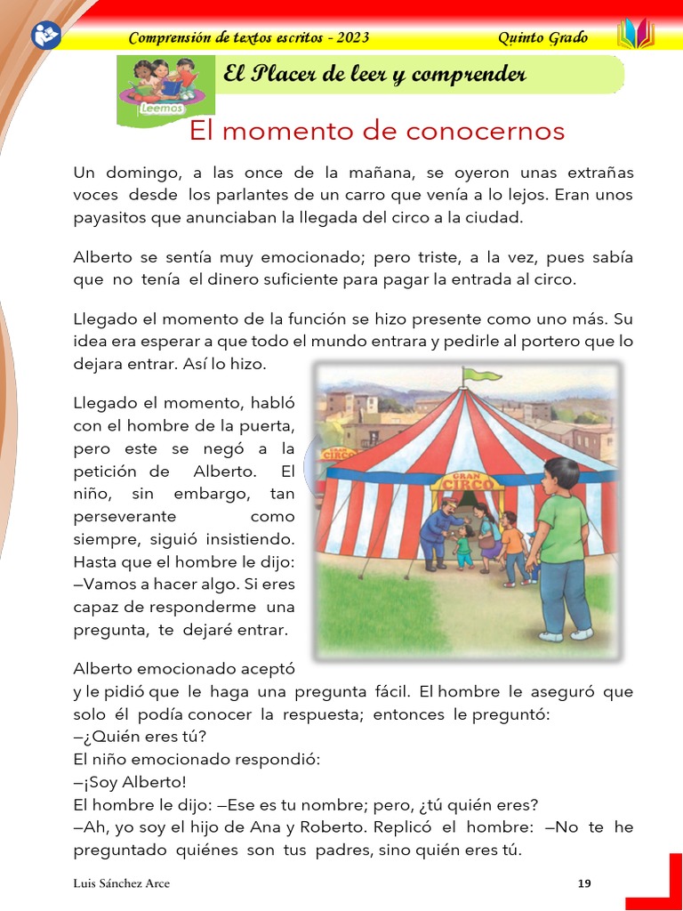 El Momento de Conocernos | PDF