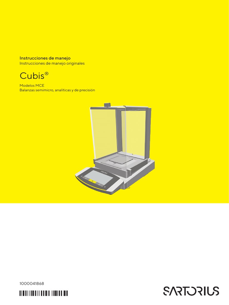 Manual Cubis Mce Semi Micro Analytical Precision Balances Wmc6021 S ... Manual Cubis Mce Semi Micro Analytical Precision Balances Wmc6021 S ...