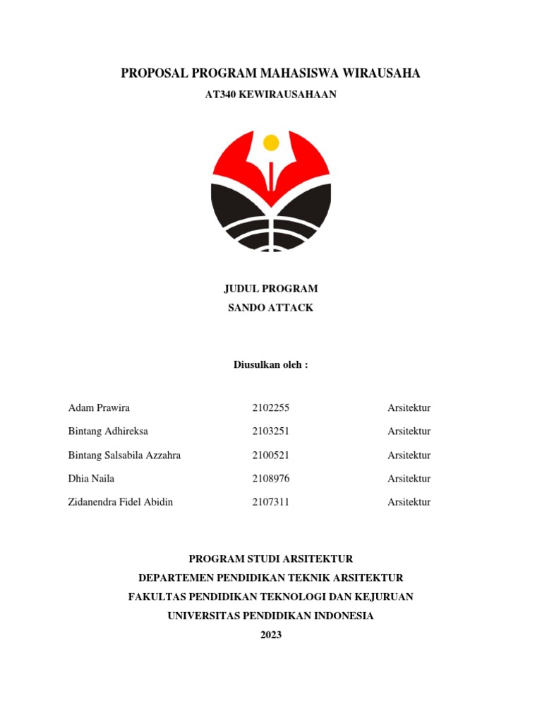 KWU - Kelompok 11 - Proposal PKM Wirausahaan | PDF