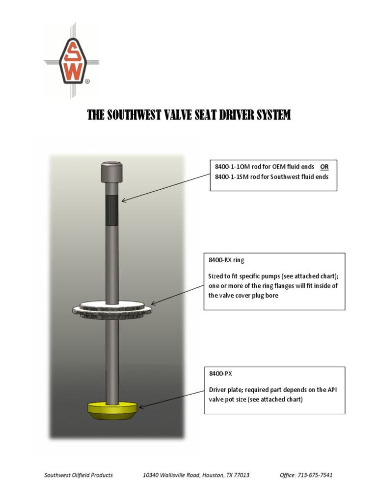 Valve Seat Driver Instructions | PDF