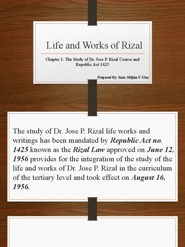 Life and Works of Rizal Lesson 1 | PDF | Philippines