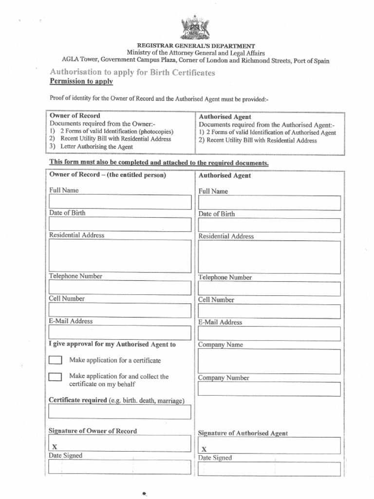 Authorisation Form | PDF