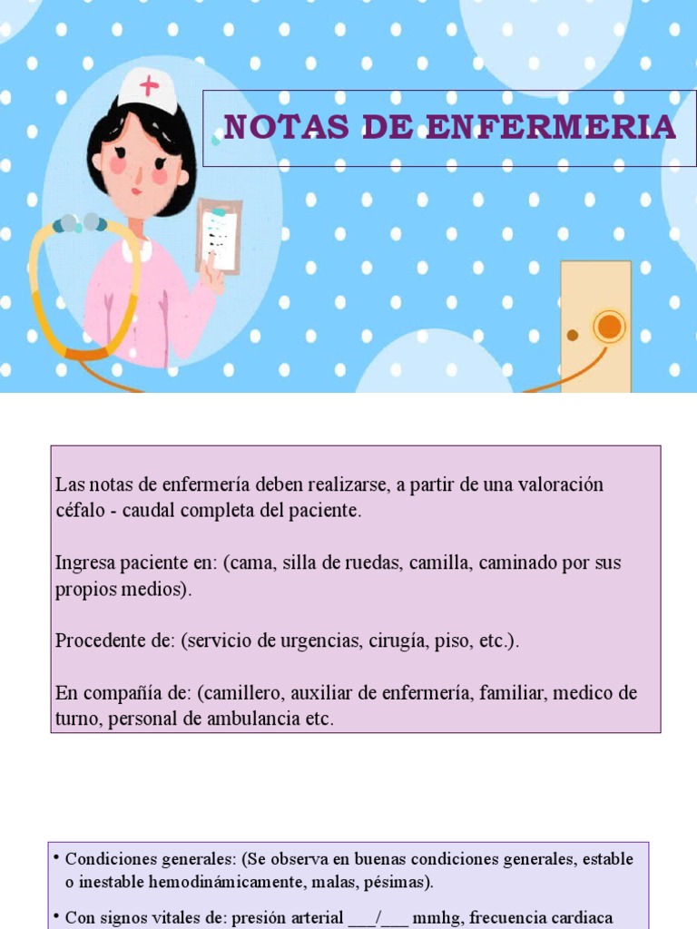 Notas de Enfermeria | PDF