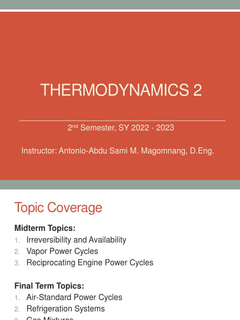 Topic 1 - Irreversibility and Availability | PDF