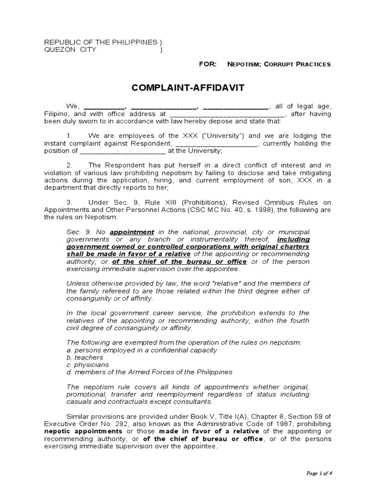 Ombudsman Complaint | PDF | Affidavit | Justice