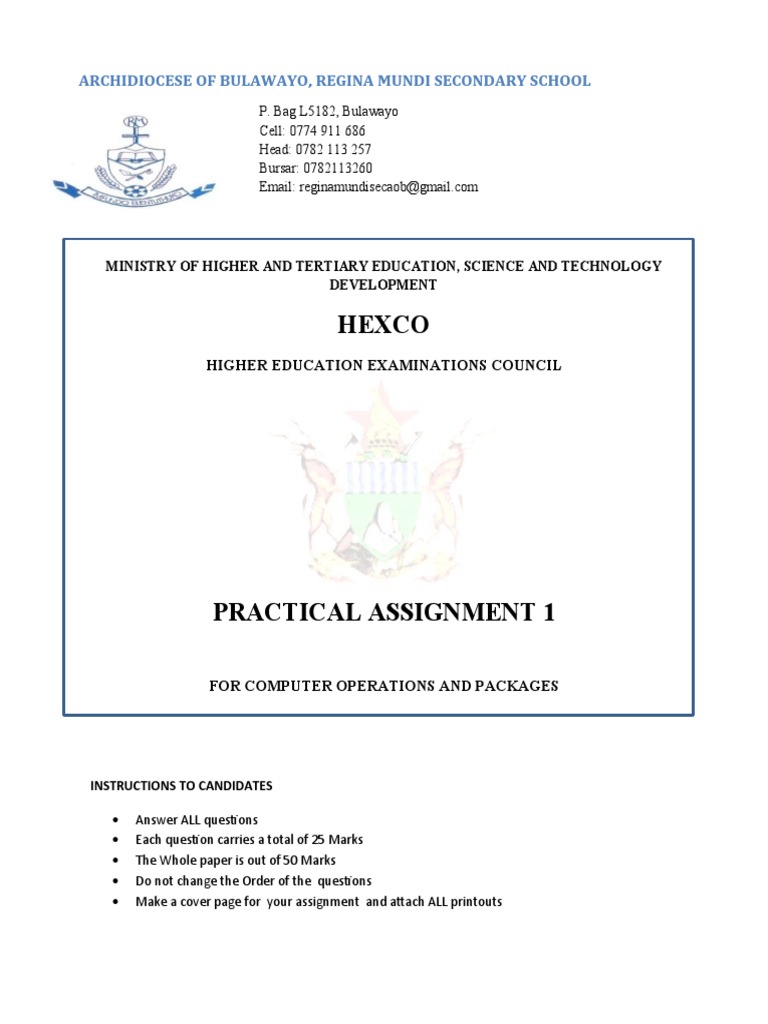 Hexco Assignment - Pactical 1 | PDF