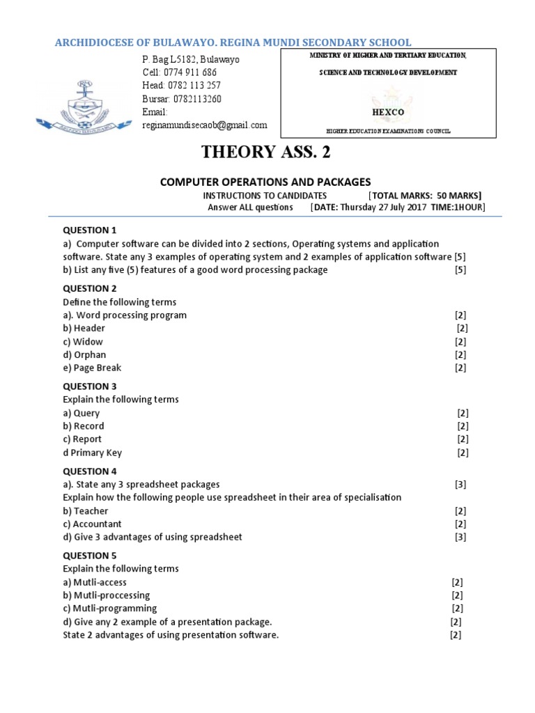 Hexco Assignment - Theory 2 Ed | PDF | Application Software | Spreadsheet