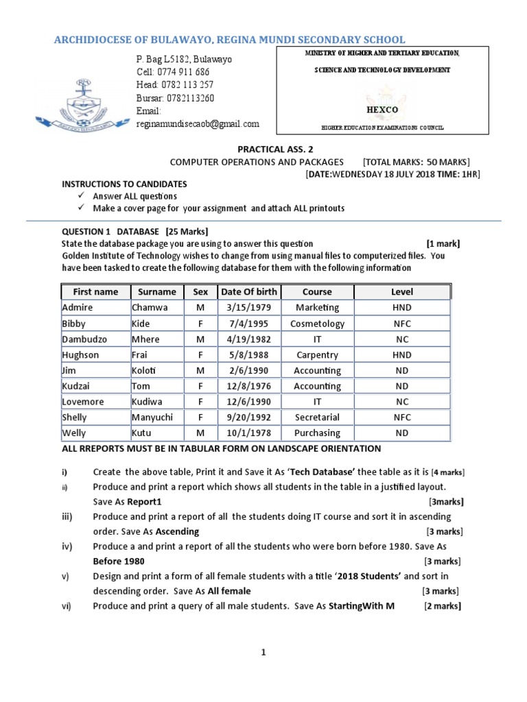 Hexco Assignment - Pactical 2 | PDF | Computer Engineering | Computing