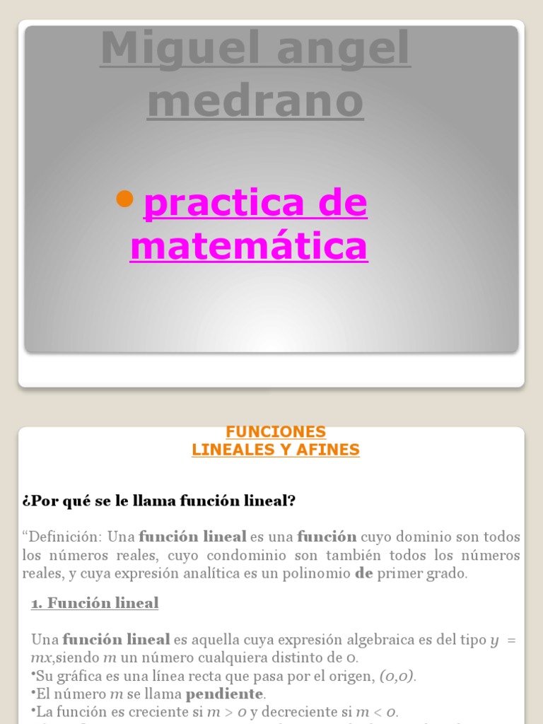 Miguel Angel Medrano Diapositiva | PDF