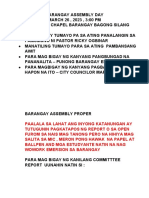 Barangay Assembly Prayer | PDF