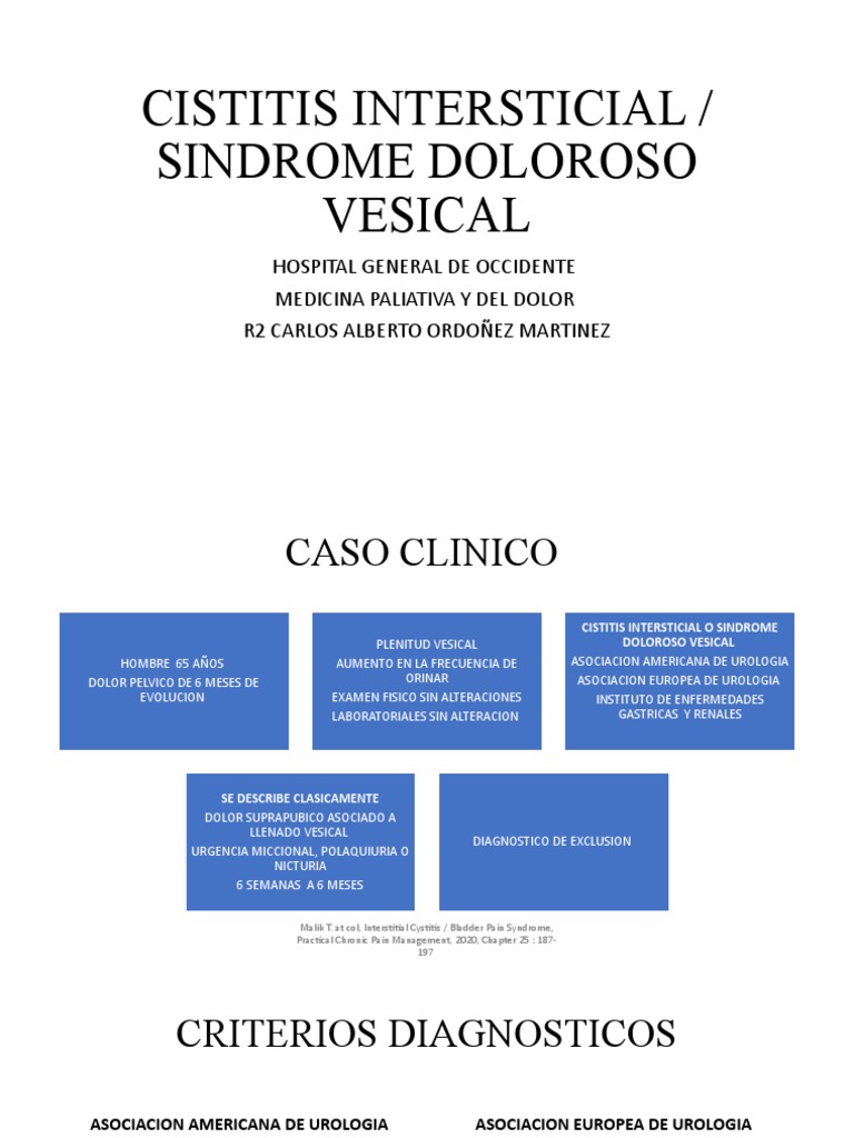 CISTITIS INTERSTICIAL | PDF | Enfermedades y trastornos | Síntomas y signos