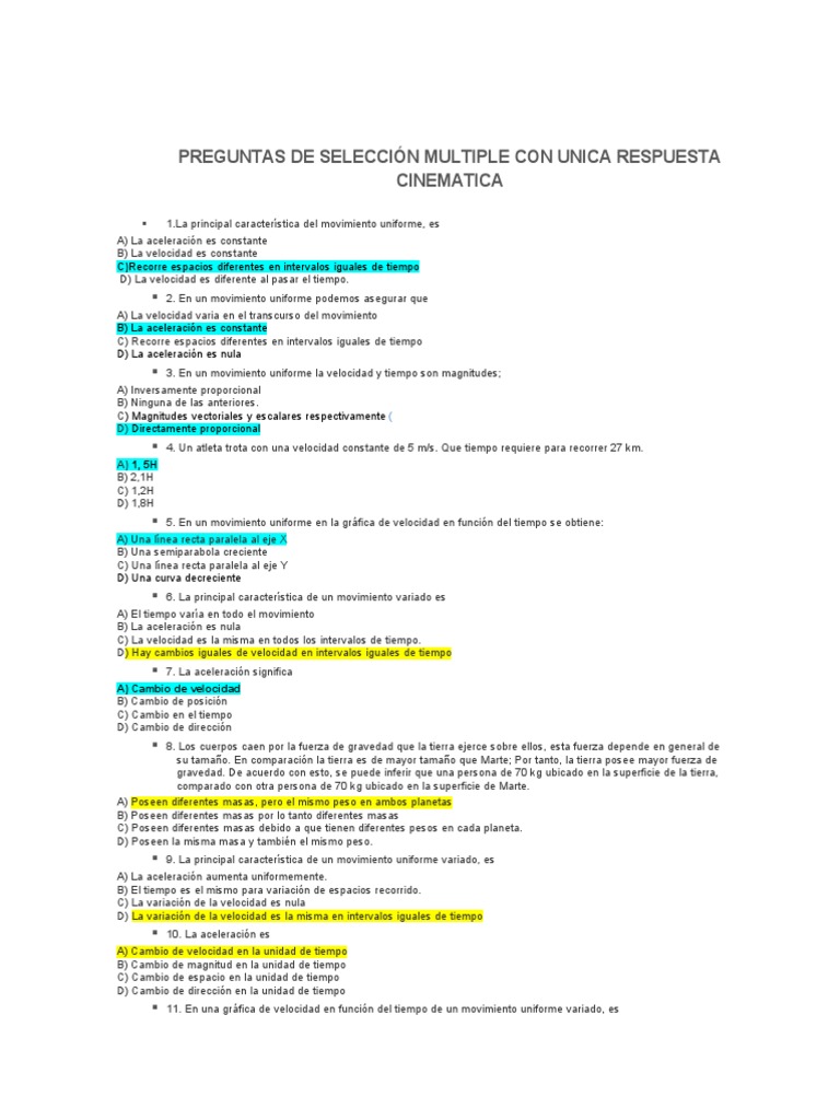 Taller Preguntas de Seleccion Multiple | Descargar gratis PDF ... Taller Preguntas de Seleccion Multiple | Descargar gratis PDF ...