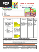 1° Sesión Día 1 PS Conocemos Las Señales de Tránsito Unidad 7 Semana 1 ...